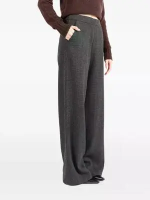 SOCIETE ANONYME Prince Of Wales Check Wool Wide Leg Trousers