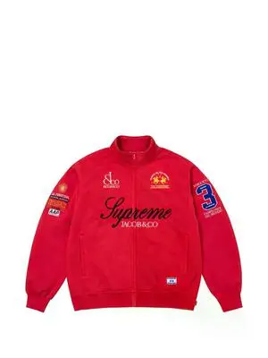 Supreme X La Martina X Jacob & Co Logo-embroidered Zip-up Sweatshirt - Red