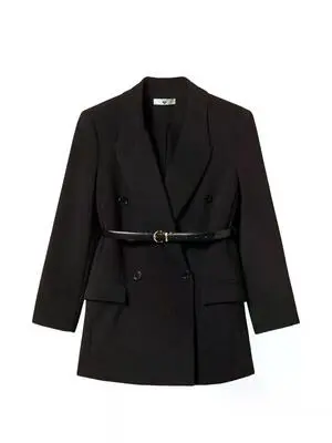 TWINSET Cady Blazer With Belt - Black