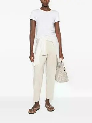 Marina Rinaldi Button-fastening Straight-leg Trousers