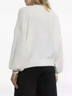 LISA YANG Veira Balloon-sleeve Sweater - White