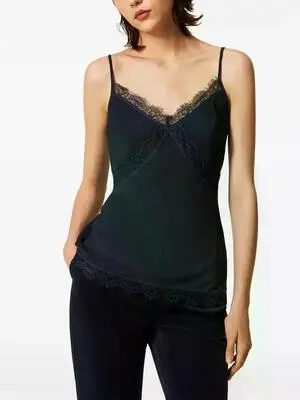 TWINSET Crêpe De Chine Top With Lace