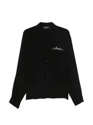 Amiri Ma Quad Checkerboard Long-sleeve Shirt - Black