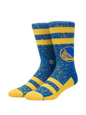Stance Nba Golden State Warriors Overspray Socks - Blue