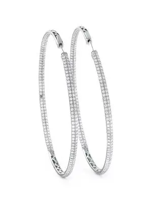 LB EXCLUSIVE Diamond Hoop Earrings