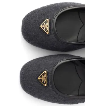 Prada Mary Jane Pumps With Logo Buckle