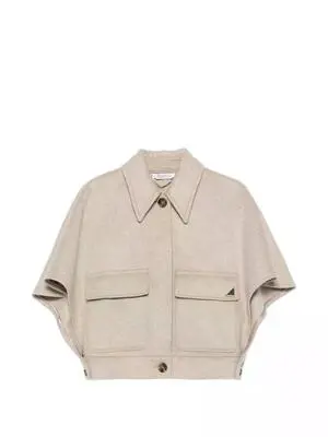 Max Mara Dream Cape Jacket - Neutrals