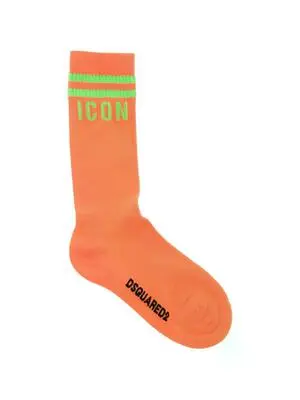 Dsquared2 Icon Ribbed Socks - Orange