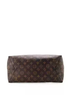 LOUIS VUITTON Flower Monogram Canvas With Leather Hobo Bag