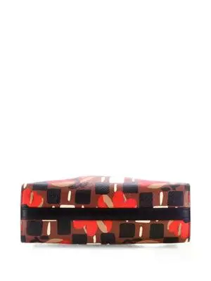 Prada Bibliotheque Shoulder Bag Printed Leather Small Crossbody Bag