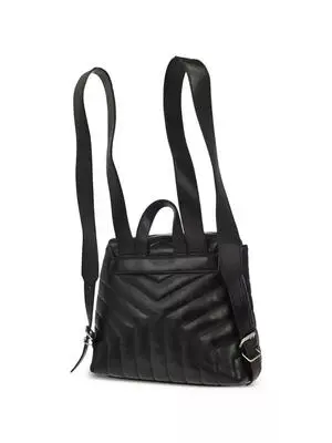 Saint Laurent Leather Quilted Loulou Backpack