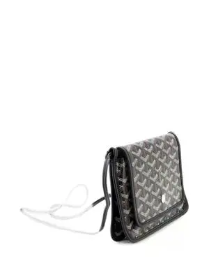 Goyard Plumet Clutch Wallet Coated Canvas Crossbody Bag - Black