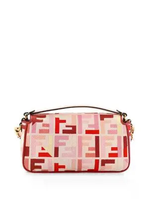 Fendi Zucca Embroidered Canvas Medium Shoulder Bag