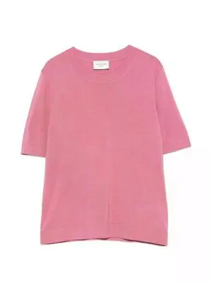 Max Mara Short Sleeve Knitted Sweater - Pink