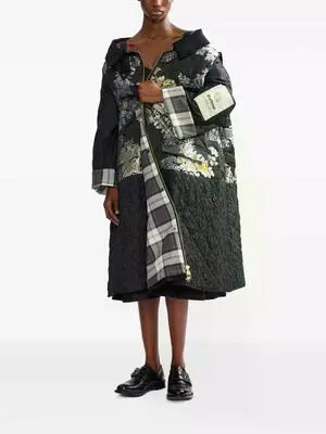 Erdem X Barbour Patchwork Jacquard Coat