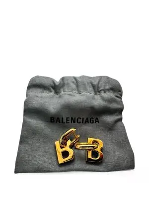 Balenciaga B Chain Xs Earrings - Gold