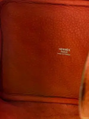 Hermès Picotin Lock Bag Clemence Pm Bucket Bag - Orange
