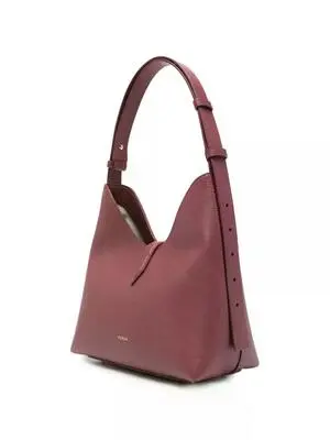 Furla Grained Leather Turn-lock Tote Bag - Red