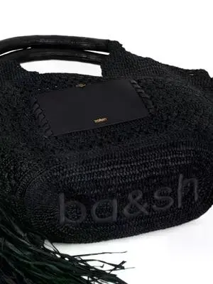 Ba&sh Woven Handbag With Fringe Detail