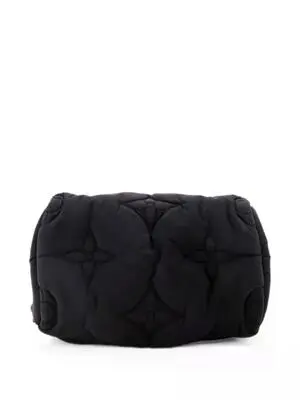 LOUIS VUITTON Speedy Bandouliere Bag Monogram Quilted Econyl Nylon 25 Shoulder Bag - Black