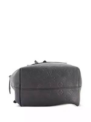 LOUIS VUITTON Montsouris Nm Monogram Empreinte Leather Pm Backpack - Black
