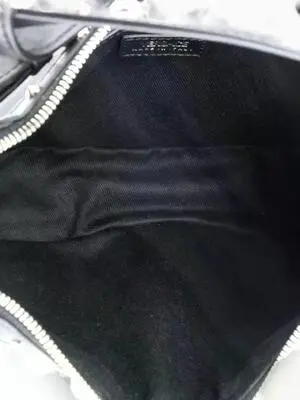 Versace Repeat Studded Leather Small Hobo Bag