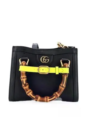 Gucci Diana Mini Tote Crossbody Bag With Bamboo Handle - Black