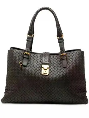 Bottega Veneta 2010 Medium Nappa Intrecciato Roma Tote Bag - Brown