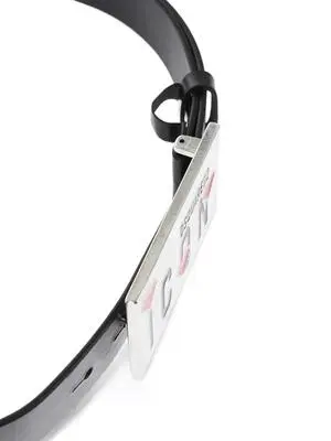 Dsquared2 Icon Plaque Leather Belt