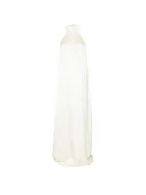 THE ARCHIVIA Riviera Feather-trim Maxi Dress