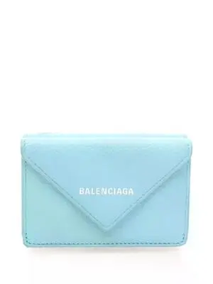 Balenciaga 2000s Papier Trifold Wallet - Blue