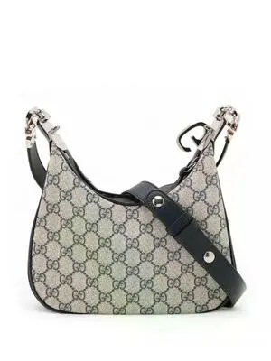 Gucci 2016-2026 Small Gg Supreme Attache Crossbody Bag - Neutrals