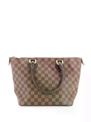 LOUIS VUITTON Saleya Handbag Damier Pm Tote Bag - Brown
