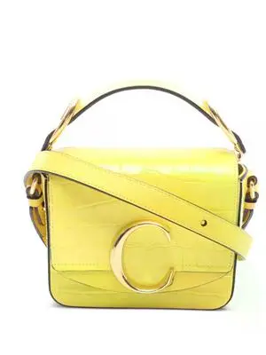 Chloe Croc Effect Shoulder Bags