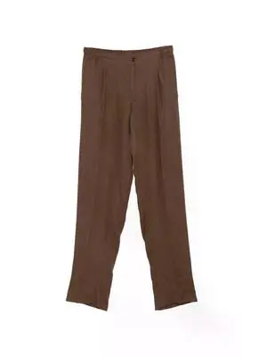 Kiton Pleated Trousers - Brown