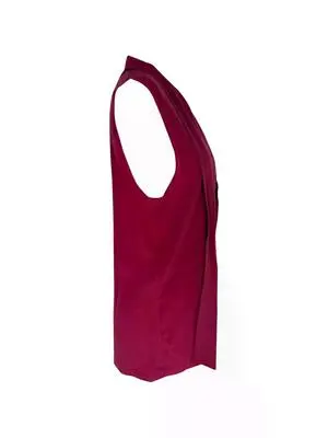 Gucci V-neck Sleeveless Blouse