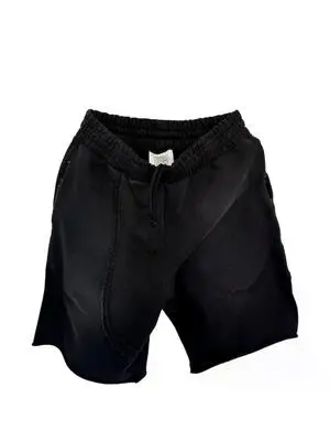 NORMFORM Distressed Cut-out Shorts - Black