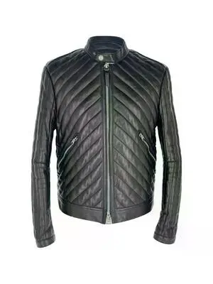 TOM FORD Quilted Biker Jacket - Black