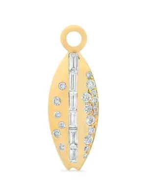 Sara Weinstock Surfboard-motif Diamond Pendant - Gold