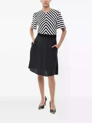Stella McCartney Striped Short-sleeve Midi Dress