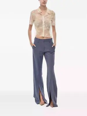 Off-White Slit-detail Flared Trousers