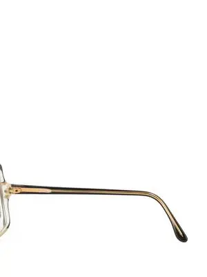 Vintage Striped Oversized Sunglasses
