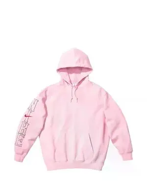 Supreme Logo-embroidered Fleece Hoodie