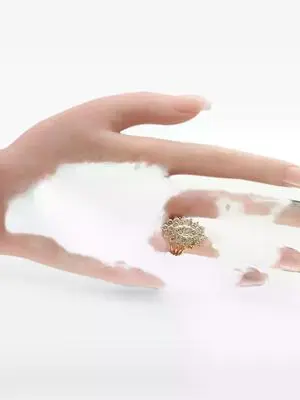 LB EXCLUSIVE 14k Yellow Diamond Starburst Cluster Ring