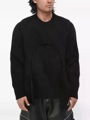 Off-White Meteor Double-fabric Sweater - Black