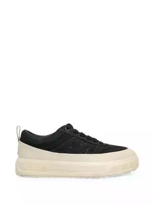 Moncler Altive Nubuck & Suede Lace-up Sneakers - Black