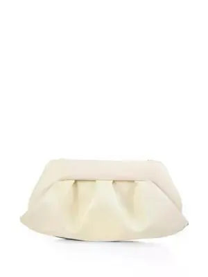 THEMOIRE Bios Pleated Clutch Bag - Neutrals