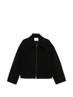 Studio Nicholson Zip-up Spread-collar Shirt Jacket - Black