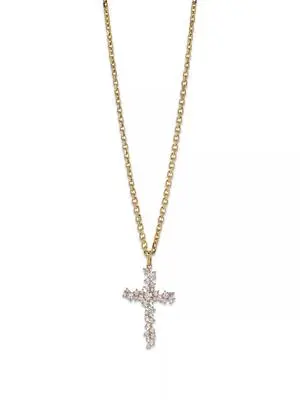 SYDNEY EVAN Cross Diamond Necklace - Gold