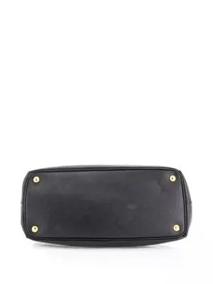 Prada Double Zip Lux Saffiano Leather Medium Tote Bag